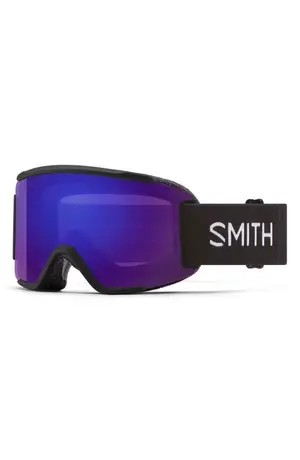 SMITH Smith Squad 180mm ChromaPop™ Snow Goggles Black/violet Mirror