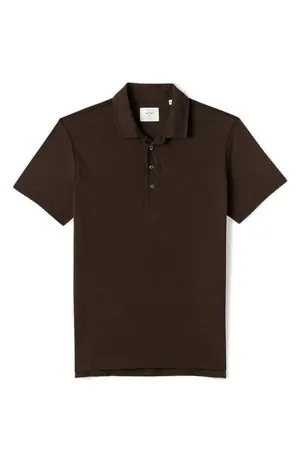 Billy Reid Pensacola Organic Cotton Polo - Black