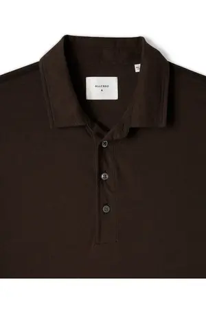 Billy Reid Pensacola Organic Cotton Polo - Black
