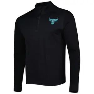 LEVELWEAR Chicago Bulls Nano Engineered Knit Fabric Quarter-zip Jacket