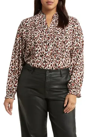 NYDJ Pleat Front Tunic Top Evita