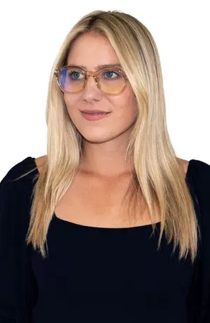 FIFTH & NINTH Cameron Blue Light Blocking Eyeglasses - Transparent Tan/clear