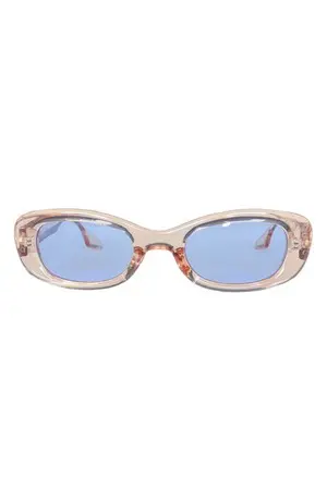 FIFTH & NINTH Maxi 56mm Polarized Oval Sunglasses - Blush/sky