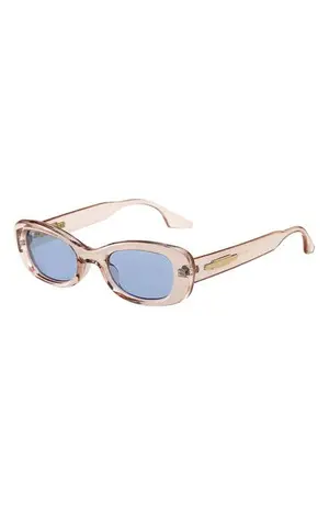 FIFTH & NINTH Maxi 56mm Polarized Oval Sunglasses - Blush/sky