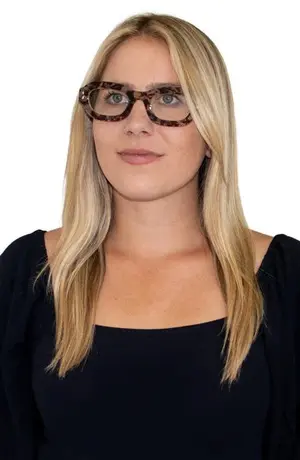FIFTH & NINTH Oslo Blue Light Blocking Eyeglasses - Torte/clear