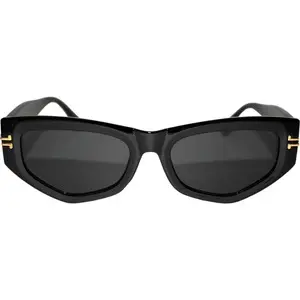 FIFTH & NINTH Fifth & Ninth Wren Geometric Sunglasses Black/ Black
