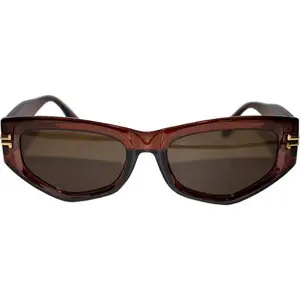 FIFTH & NINTH Wren Geometric Sunglasses - Brown/brown