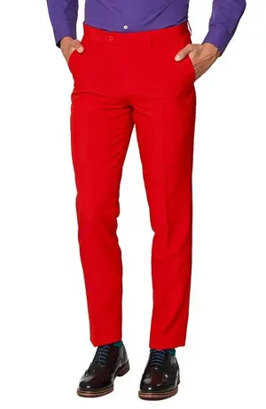 Opposuits Red Devil Slim Fit Two-piece Suit & Tie Set