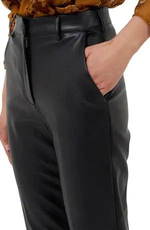 French Connection Crolenda Faux Leather Crop Pants