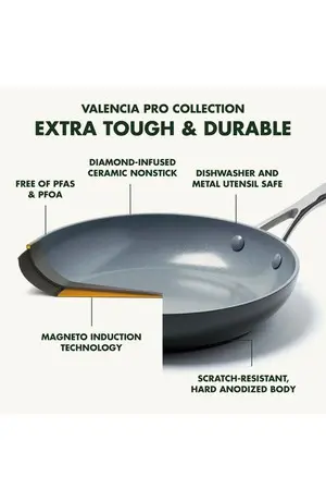 GREENPAN Valencia Pro Set Of 3 Ceramic Nonstick Fry Pans