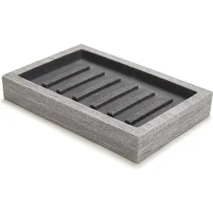 KASSATEX Faux Slate Soap Dish - Grey