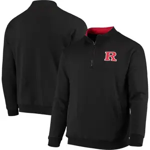 COLOSSEUM Rutgers Scarlet Knights Tortugas Logo Quarter-zip Jacket - Black