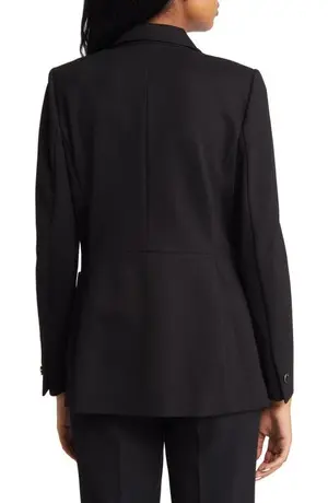 Anne Klein Faux Double Breasted Blazer - Anne Black