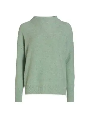 Vince Women's Boiled Cashmere Sweater - Sand Shell  Mint Glass