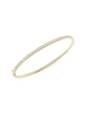 Saks Fifth Avenue Collection 14k & 0.88 Tcw Diamond Bangle