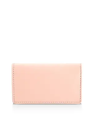 ROYCE NEW YORK Executive Leather Card Case Pink