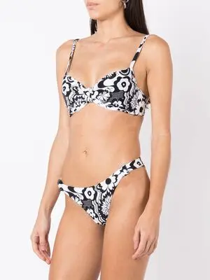 AMIR SLAMA Floral-print Bikini Set