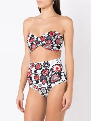 AMIR SLAMA Floral-print Bikini Set