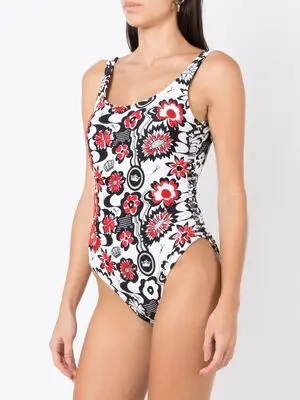 AMIR SLAMA Floral-print Swimsuit