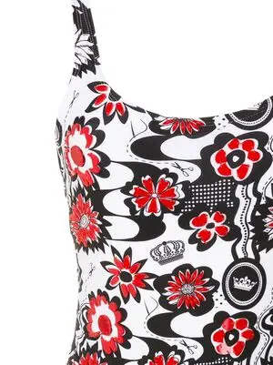 AMIR SLAMA Floral-print Swimsuit