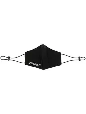Off-White Logo-print Face Mask - Black