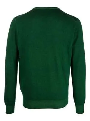 DELL'OGLIO Crew-neck Knitted Jumper - Green