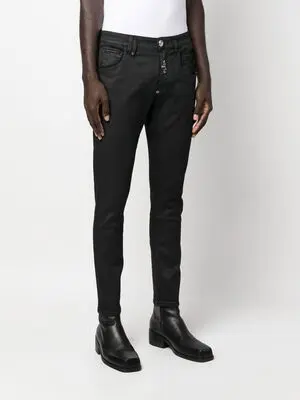 Philipp Plein Skull Patch Skinny-cut Jeans