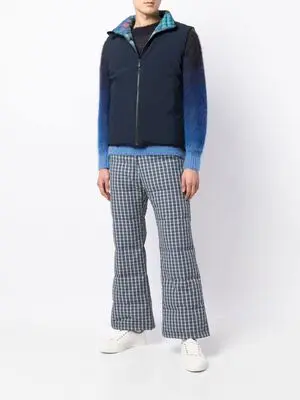 ERL Wide-leg Checked Trousers