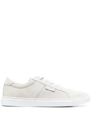 BILLIONAIRE Low Top Leather Sneakers - White