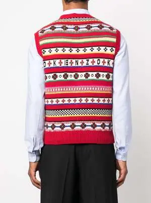 Kenzo Fair Isle-knit Vest