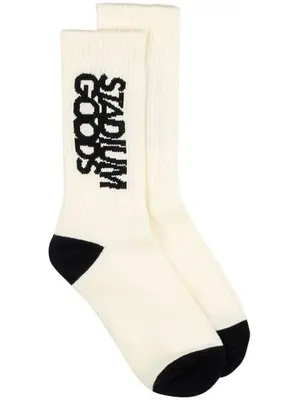 STADIUM GOODS Logo Crew Socks - White