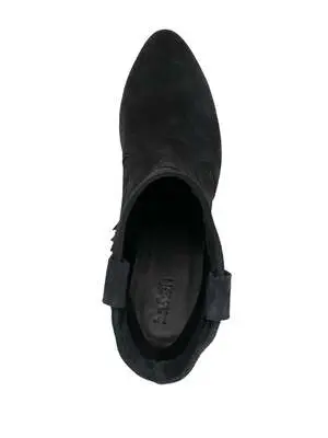 Ba&sh Casey Suede Cowboy Boots - Black