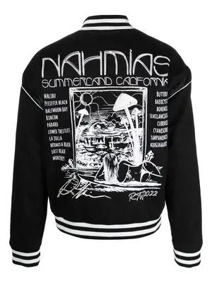 NAHMIAS Graphic-print Bomber Jacket