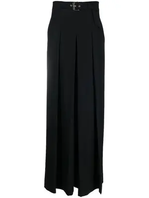 Alberta Ferretti Belted-waist Wide-leg Trousers