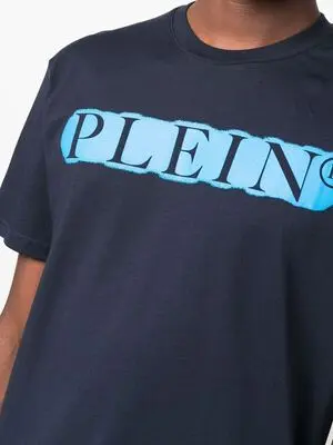 Philipp Plein Logo Print T-shirt - Blue