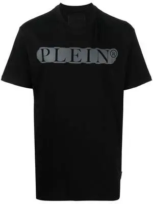 Philipp Plein Logo Print T-shirt - Black