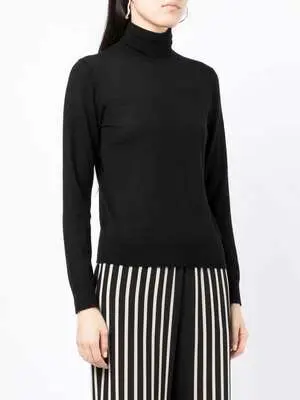 N.peal Cashmere Roll-neck Jumper - Black