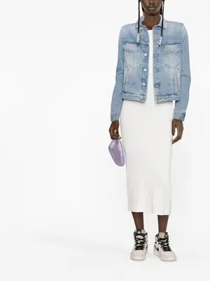 Off-White Corporate Logo-patch Denim Jacket