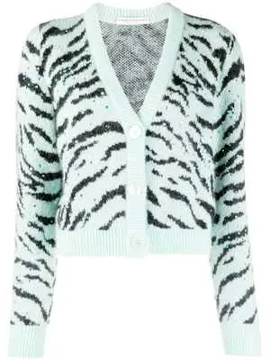 Alessandra Rich Zebra-print Cardigan