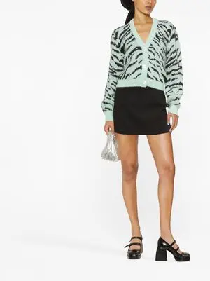 Alessandra Rich Zebra-print Cardigan