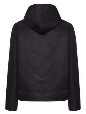Valentino Garavani Stud-detail Padded Hoodie - Black