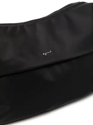 AGNES B. Logo-plaque Zipped Crossbody Bag