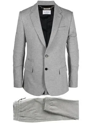 Philipp Plein Cuffed Single-breasted Suit - Grey