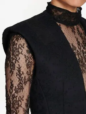 Balmain Plunging V-neck Sleeveless Jacket