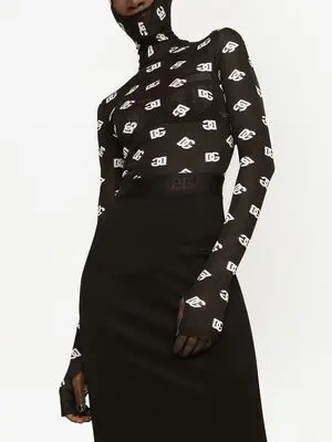 Dolce & Gabbana Logo-print Hooded Jumpsuit