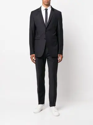 Philipp Plein Logo-detail Single-breasted Suit - Blue