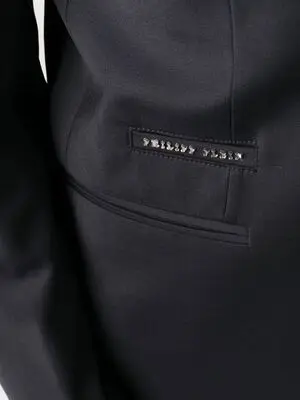 Philipp Plein Logo-detail Single-breasted Suit - Blue