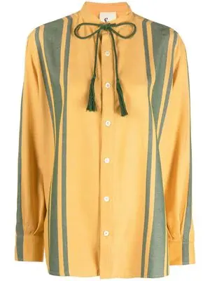 PAULA Striped Long-sleeve Shirt