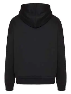 Valentino Garavani Stud Detail Panelled Hoodie - Black