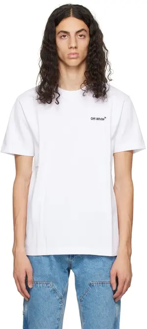 Off-White Off-White White Helvetica T-Shirt - White Black